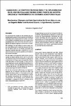 Cambios en la composición bioquímica y su aplicabilidad en el uso de ... Cambios en la composición bioquímica y su aplicabilidad en el uso de ...